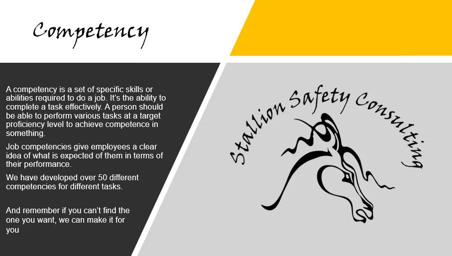 Competency-Based Industry Specific Training – Stallion Safety, Training & Swag