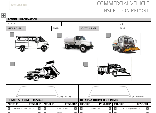 Commercial Vehicle Pre Use Inspection – Stallion Safety, Training & Swag