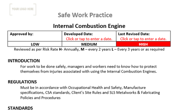 Internal Combustion Engine Safe Work Practice – Stallion Safety, Training