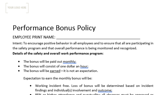 Safety Incentive Bonus – Stallion Safety, Training & Swag